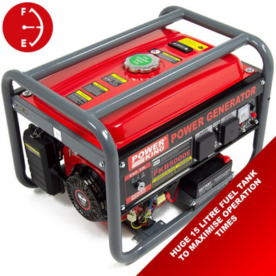 Petrol Generator Electric Start PowerKing PKB5000ES 3200w 4.0kVA 7HP