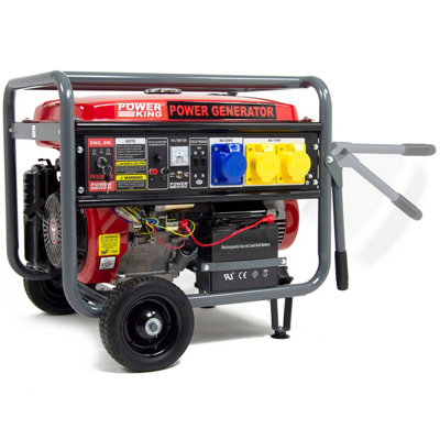 Petrol Generator Electric Start PowerKing PKB8500E 6500w 8.125kVA 15HP ...