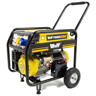 Petrol Generator Electric Start Wolf WPB9510ES 7500w 9.4KVA 17HP | DIY ...