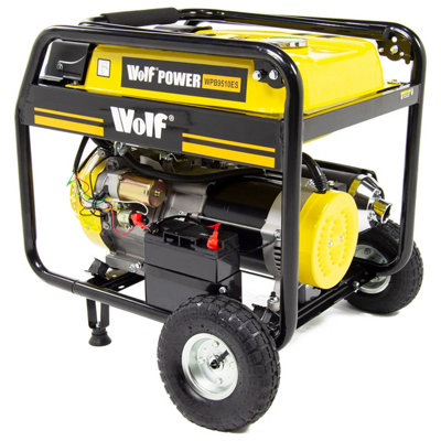 Petrol Generator Electric Start Wolf WPB9510ES 7500w 9.4KVA 17HP | DIY ...