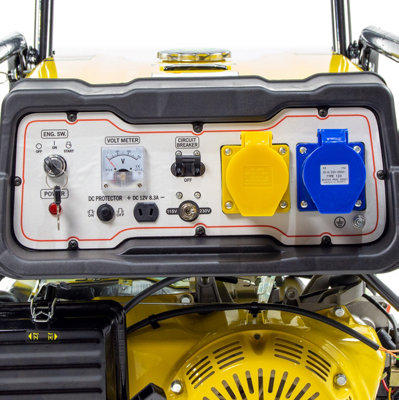 Petrol Generator Electric Start Wolf WPB9510ES 7500w 9.4KVA 17HP | DIY ...