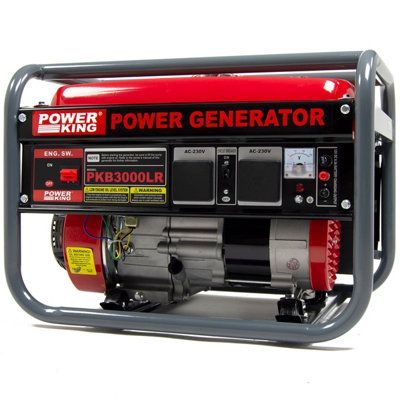 Petrol Generator PowerKing PKB3000LR 2200w 6.5HP 4 Stroke