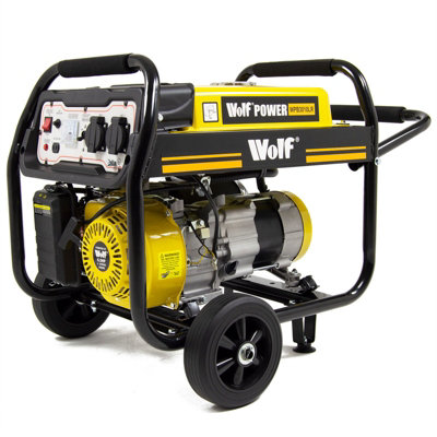 Petrol Generator Wolf WPB3010LR 2200w 2.75KVA 6.5HP with Wheels | DIY ...