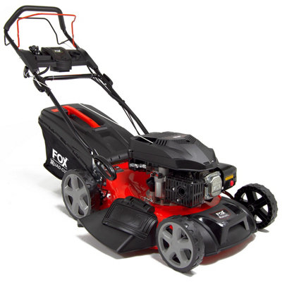 Petrol lawnmower with electric start store