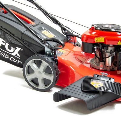 PETROL LAWN MOWER WOLF FOX 4 BLADES 560E 22" 56CM ELECTRIC START SELF ...