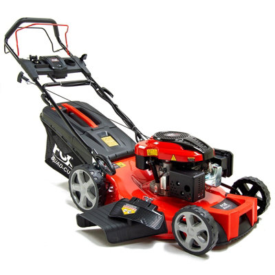 Petrol Lawn Mower Wolf Fox 4 Blades 560E 22" 56cm Electric Start Self ...