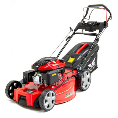 Petrol Lawn Mower Wolf Fox 4 Blades 560E 22" 56cm Electric Start Self ...