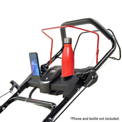 Petrol Lawn Mower Wolf Fox 4 Blades 560E 22" 56cm Electric Start Self ...