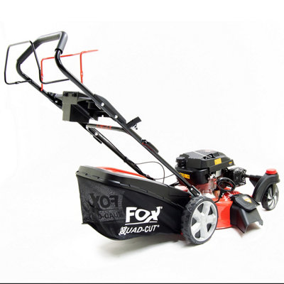 Petrol Lawn Mower Wolf Fox Zero Turn 4 Blades 20", 51cm, Recoil, Self ...