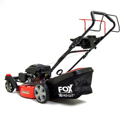 Petrol Lawn Mower Wolf Fox Zero Turn 4 Blades 20", 51cm, Recoil, Self ...