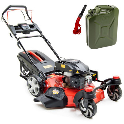 Petrol Lawn Mower Wolf Fox Zero Turn 4 Blades 20", 51cm, Recoil, Self ...