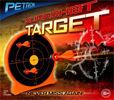 Petron Sureshot Toy Sucker Target Practice - Black/Orange 6+