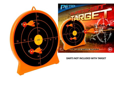 Petron Sureshot Toy Sucker Target Practice - Black/Orange 6+