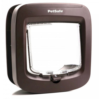 PetSafe Microchip Cat Flap Brown | DIY at B&Q
