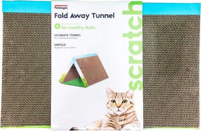 Petstages Fold Away Cat Scratching Tunnel Scratcher Toy for Cats