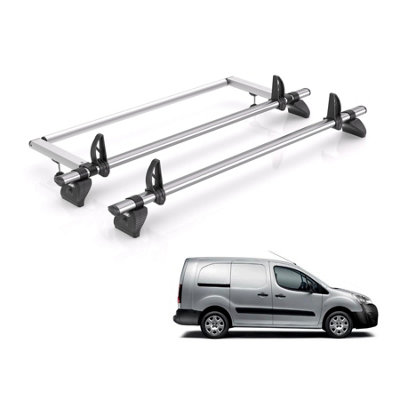 Peugeot Partner Roof Rack For 2008-2018 L2 With Barn Doors 2x Bars ...