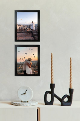 PF&A Oxford Black 10x7" Picture Frame With Glass