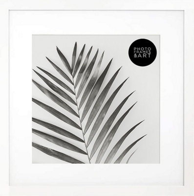 PF&A Oxford White 14x14" Picture Frame For 10x10" Picture With Glass ...