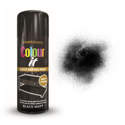 PF Colour It Matte Black Multi-Surface Project Finish Coating 250ml - 7130