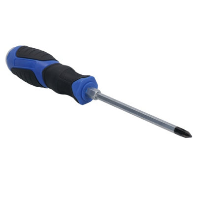 PH1 x 100mm Phillips Premium Screwdriver Magnetic Hardened Tip + Rubber ...