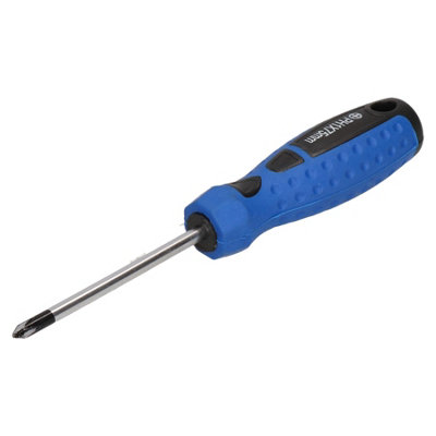 PH1 x 75mm Phillips Cross Headed Screwdriver with Magnetic Tip Rubber ...