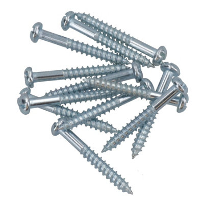 PH2 Dome Headed Phillips Wood Screws 4mm x 30mm Fastener Fixings 12pc ...
