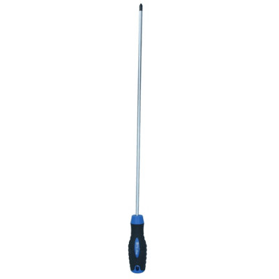 PH2 Phillips Extra Long Screwdriver Total Length 400mm with Rubber Handle