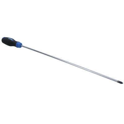 PH2 Phillips Extra Long Screwdriver Total Length 400mm with Rubber Handle