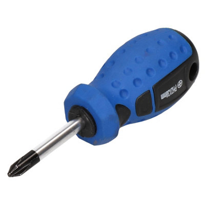 PH2 x 38mm Phillips Cross Headed Screwdriver with Magnetic Tip Rubber ...