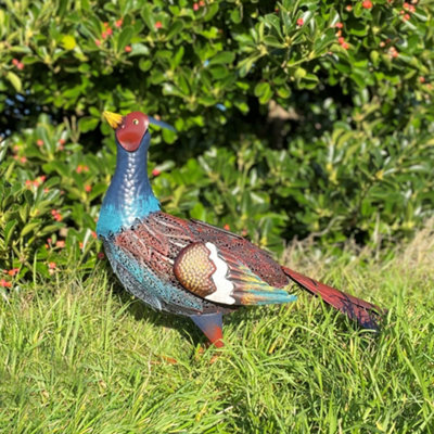 Pheasant Solar Light Garden Ornament | DIY at B&Q