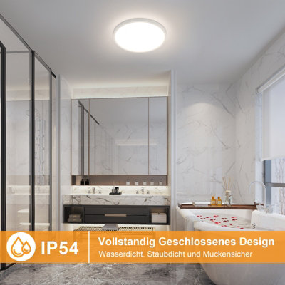Pheashine LED Ceiling Lights, 30CM Modern Round Light With, IP54 ...