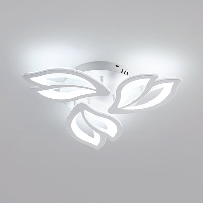 Pheashine Modern 3 Head LED Ceiling Lamp,40W Cool White 6500K Petal ...