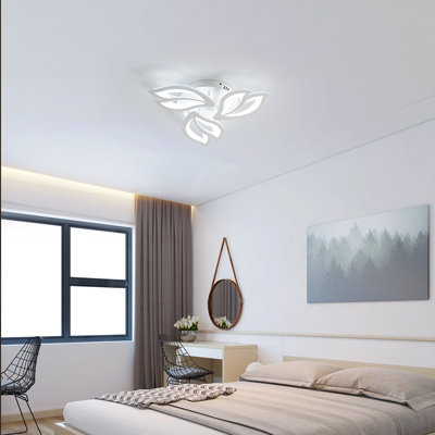 Pheashine Modern 3 Head LED Ceiling Lamp,40W Cool White 6500K Petal ...
