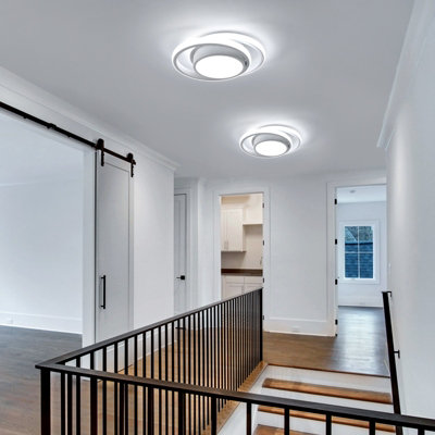 Pheashine Modern Round LED Ceiling Light,32W 2500lm Cool White 6000K ...