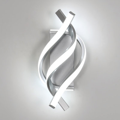 Pheashine Silver LED Aluminum Wall Light White Light