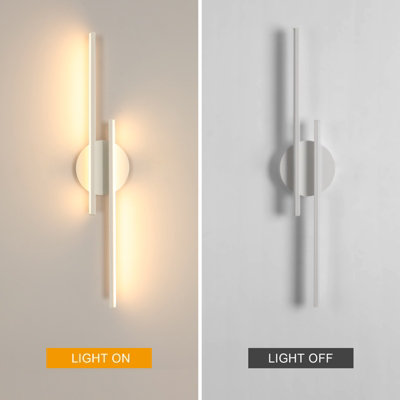 Pheashine Sleek LED Wall Light 60cm 24W Warm White for Stairs Hallway ...