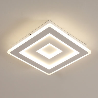 Pheashine Sleek Modern Square Ceiling Lamp 28CM Ultra-thin 4000K for ...