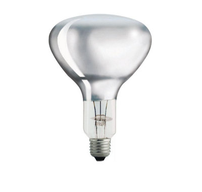 Philips 375w E27 Clear R125 Infrared Reflector