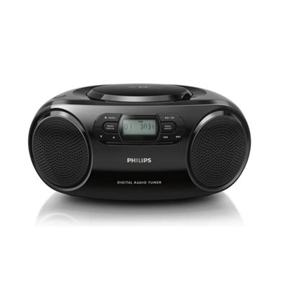 Philips AZB500-12 Black Portable Stereo System Digital CD Player ...