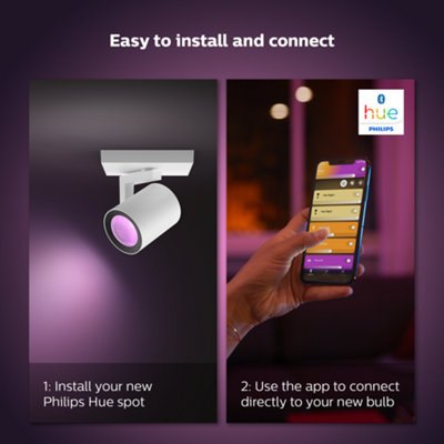 Philips Hue Argenta White and Colour Ambiance Double Spotlight White