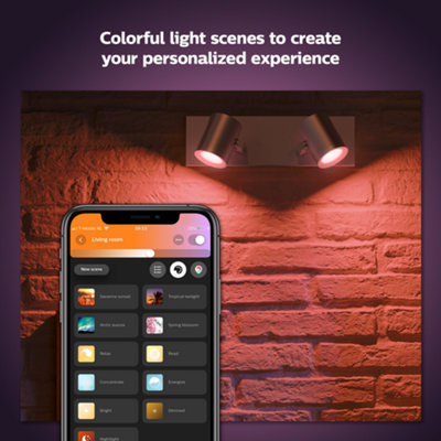 Philips Hue Argenta White and Colour Ambiance Double Spotlight