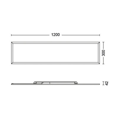 Philips LED Panel Rectangle Ceiling Light 40K 36W, Cool White
