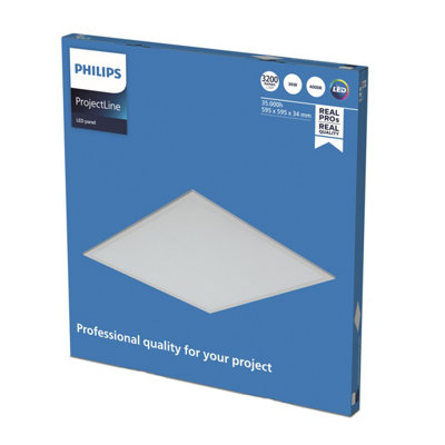 Philips LED Projectline Panel 6060 3200lm 4000k, NOC | DIY at B&Q