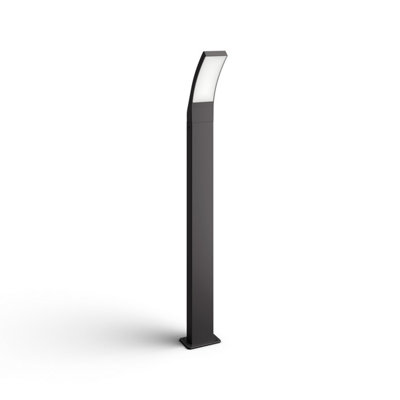 Philips LED Splay Post Light Anthracite 12W 27K