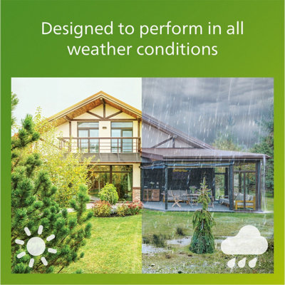 Philips LED Vapora Solar Outdoor Wall Light