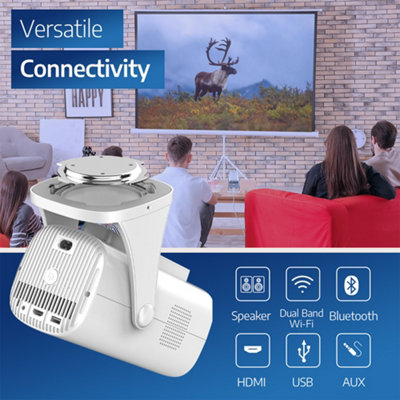 Philips NeoPix 250 Projector White- 1080p, Wireless Screen Mirroring ...