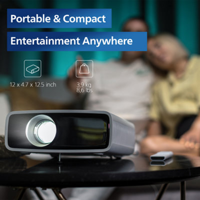 Philips NeoPix 750 Smart Projector White, 120", 1080p, LED, Wi-Fi ...