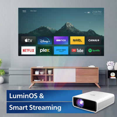 PHILIPS NEOPIX 750 SMART PROJECTOR WHITE, 120", 1080P, LED, WI-FI ...