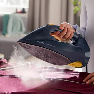 Philips Series 7000 Steam Iron Blue & Yellow