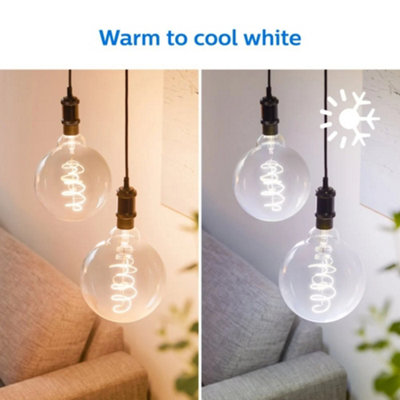 PHILIPS WIZ EXTRA LARGE LIGHT BULB G200 TUNABLE WARM TO COOL WHITE LED ...